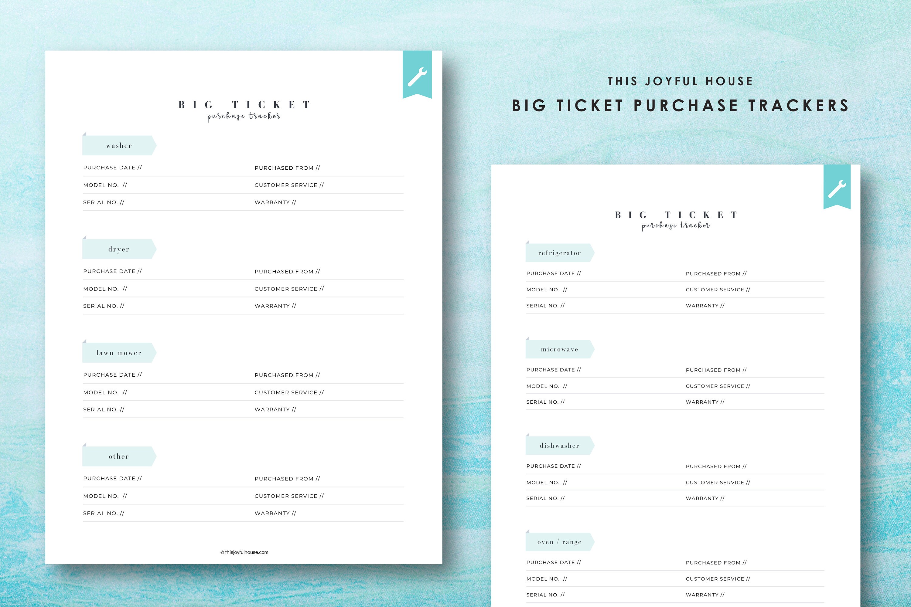 Home Management Maintenance Tracker and Project Planner | Etsy