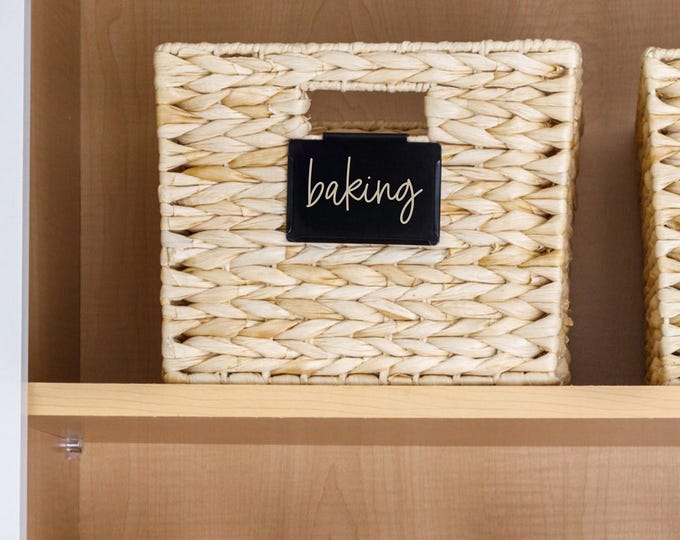 Vinyl Label for the Container Store Bin Clip Labels, Custom - Etsy