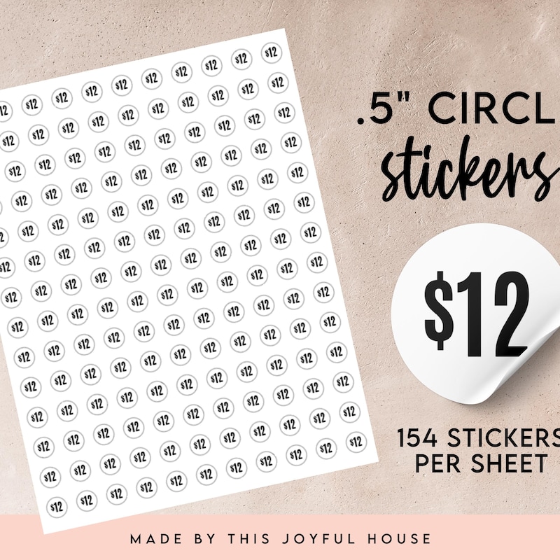 Product Stickers 1/2 - Etsy