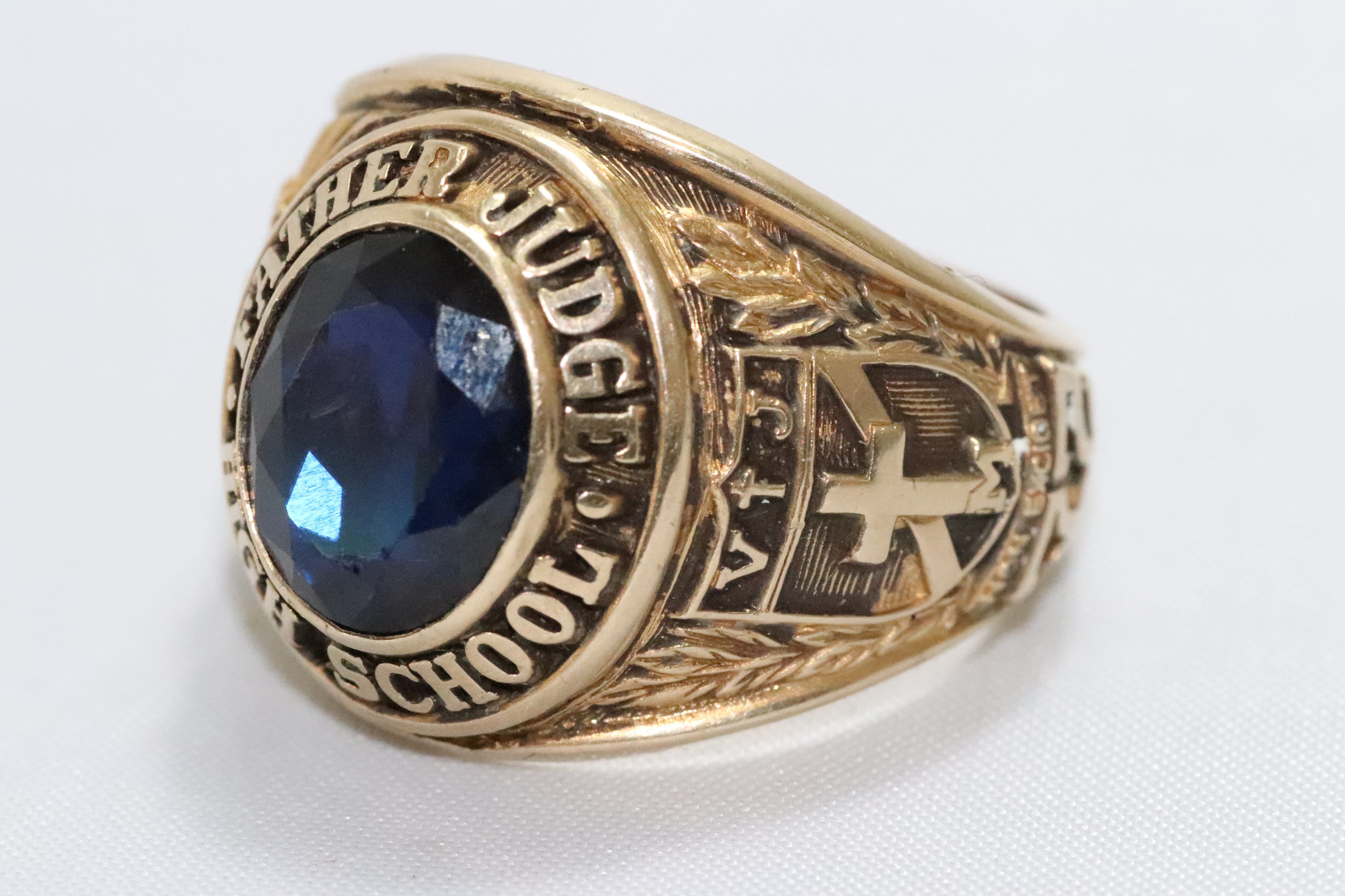 Vintage Jostens 10K Yellow Gold Father Judge School Ring - Etsy