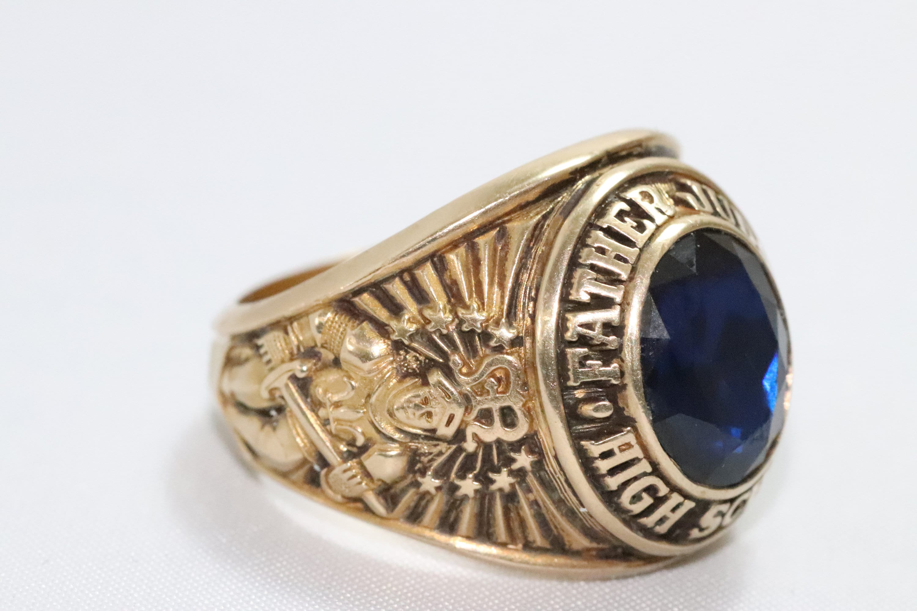 Vintage Jostens 10K Yellow Gold Father Judge School Ring - Etsy