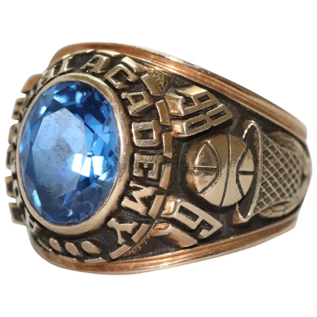 Vintage 14K Yellow Gold Adelphi Academy School Ring - Etsy