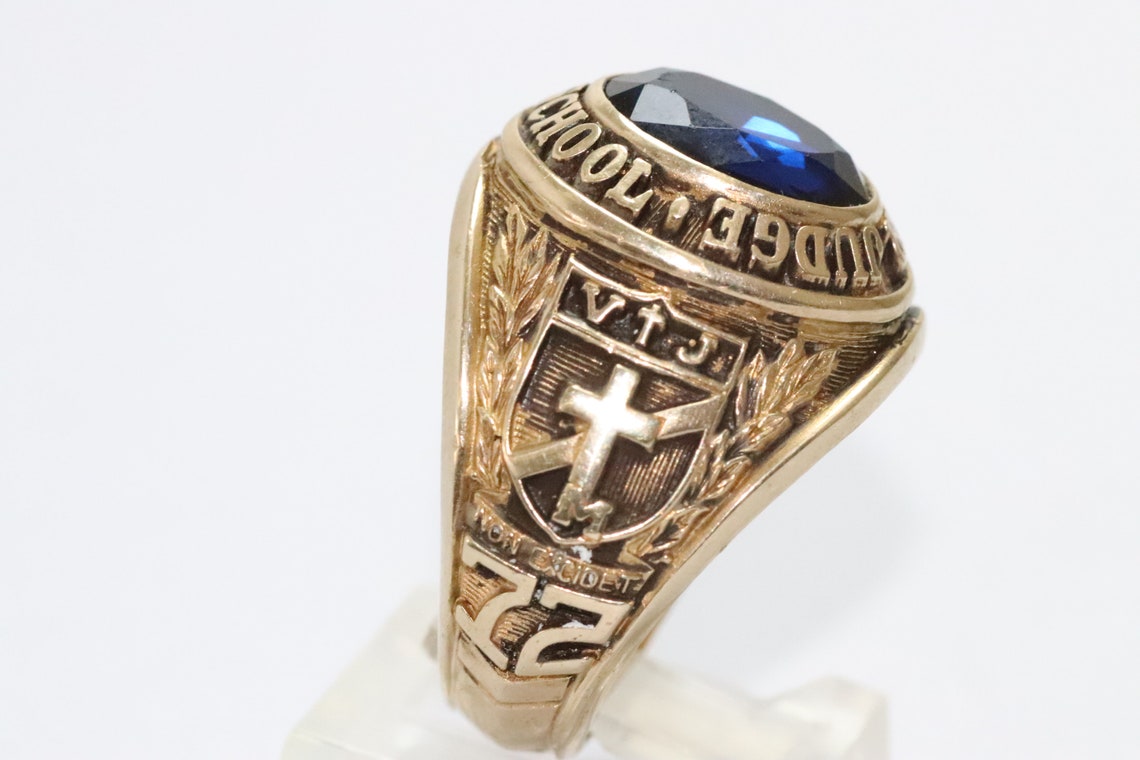 Vintage Jostens 10K Yellow Gold Father Judge School Ring - Etsy