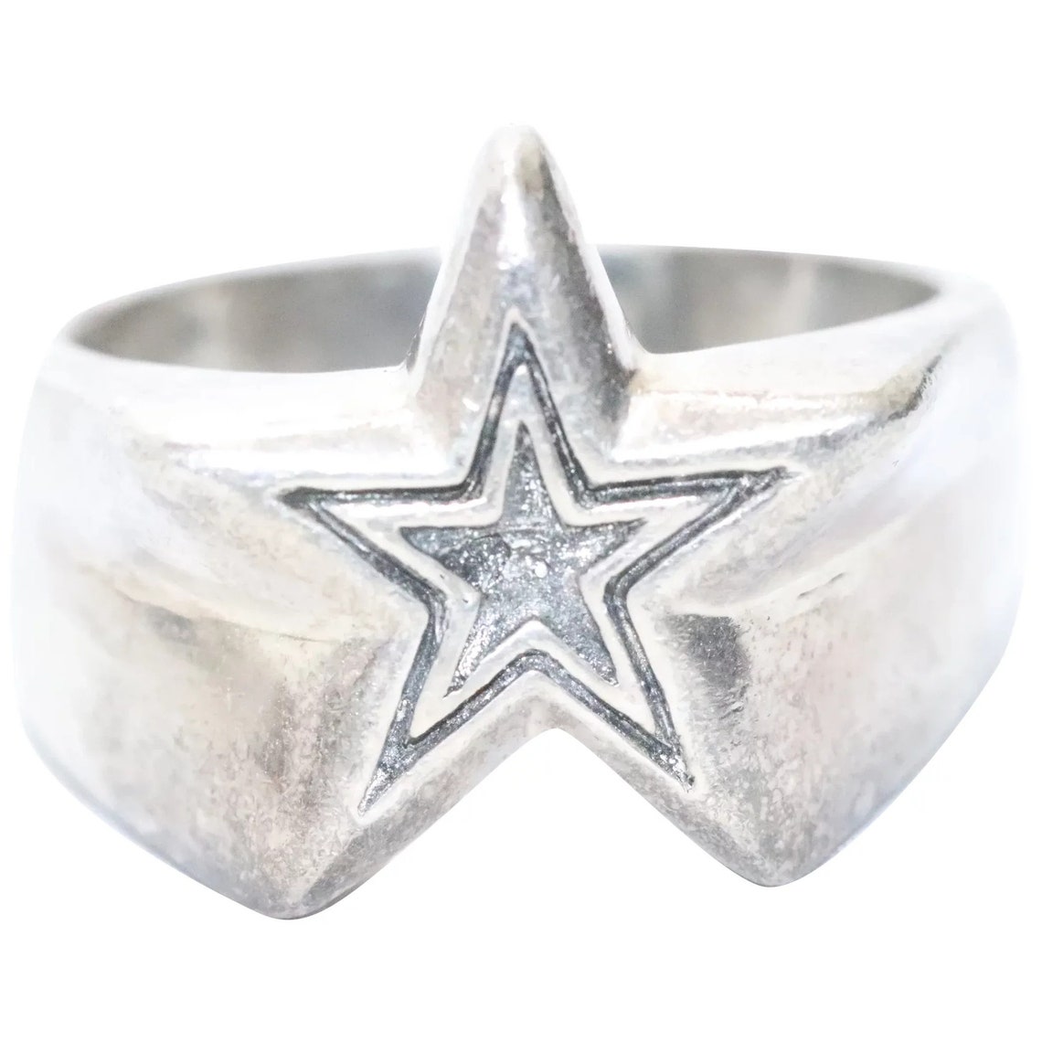 Anillo de estrella de plata esterlina de 5 puntas - Etsy España