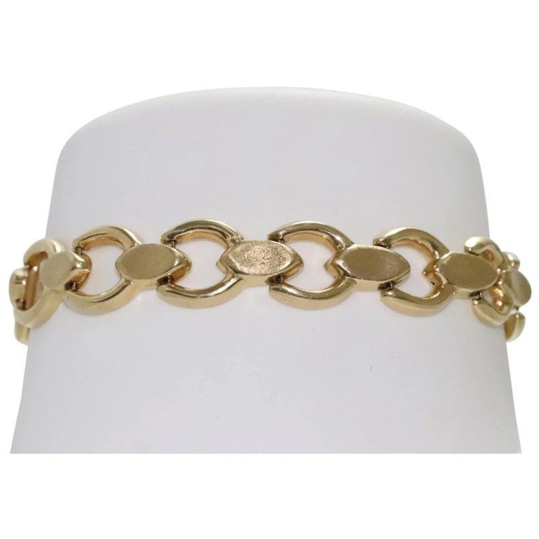 14 KT Gold Chain Bracelet - Etsy