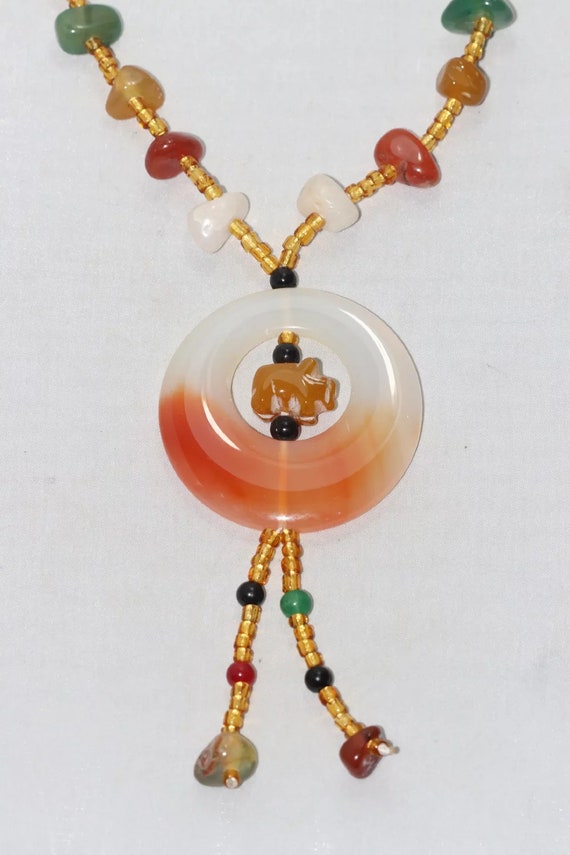 Multi-Gemstones Necklace of Good Luck - Gem