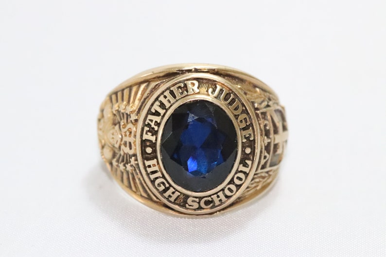 Vintage Jostens 10K Yellow Gold Father Judge School Ring - Etsy