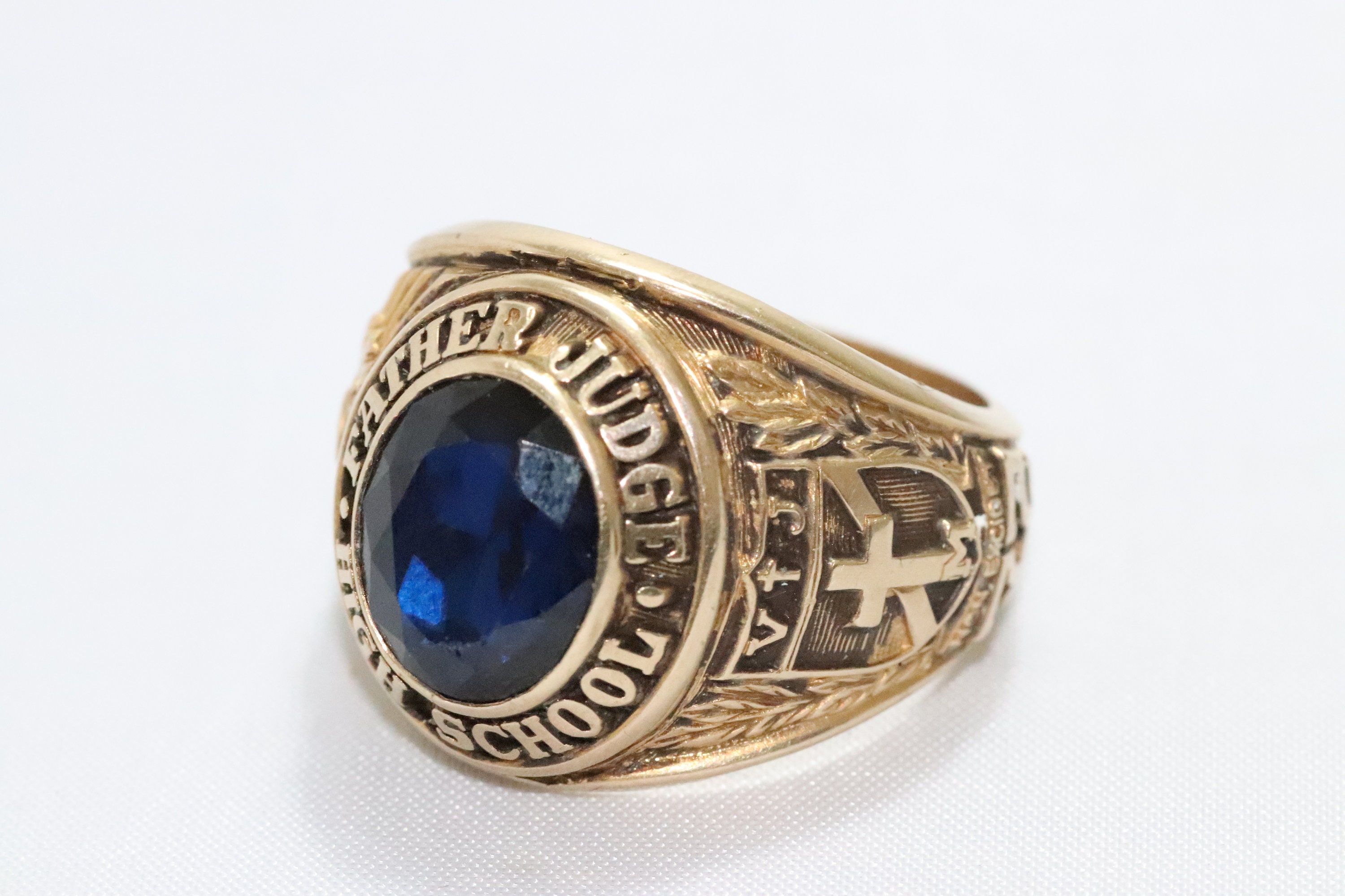 Vintage Jostens 10K Yellow Gold Father Judge School Ring - Etsy