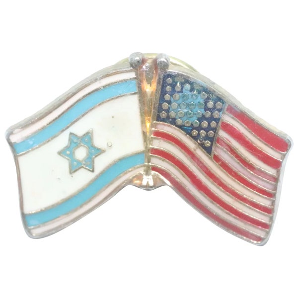 American Israel Flag Pin - Etsy
