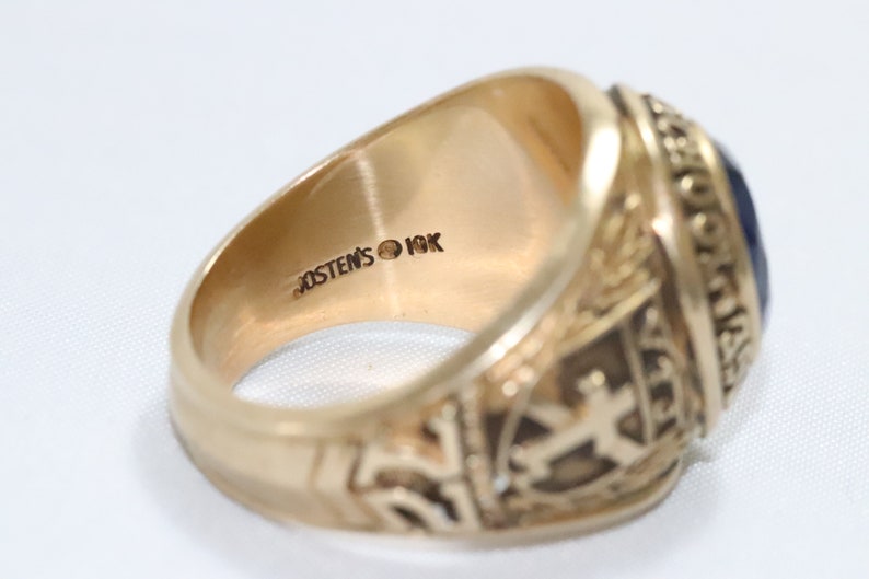 Vintage Jostens 10K Yellow Gold Father Judge School Ring - Etsy
