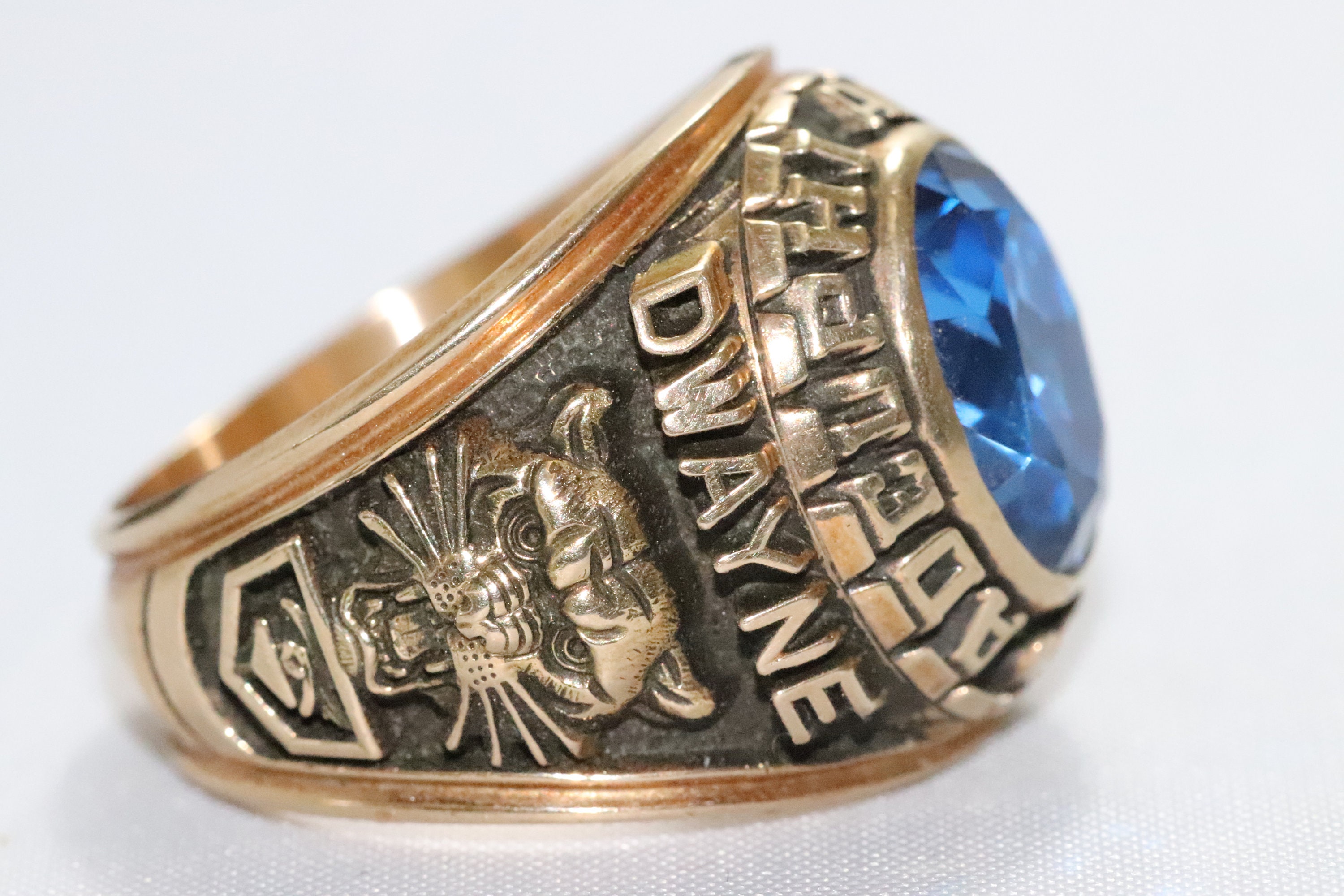 Vintage 14K Yellow Gold Adelphi Academy School Ring - Etsy