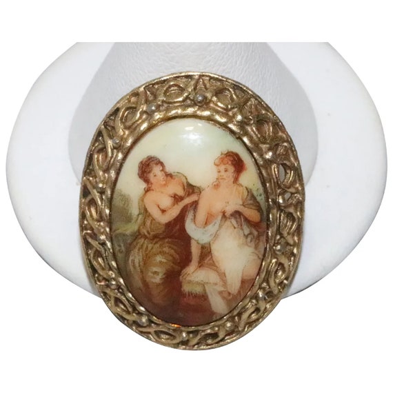 Vintage Brooch Costume Gem