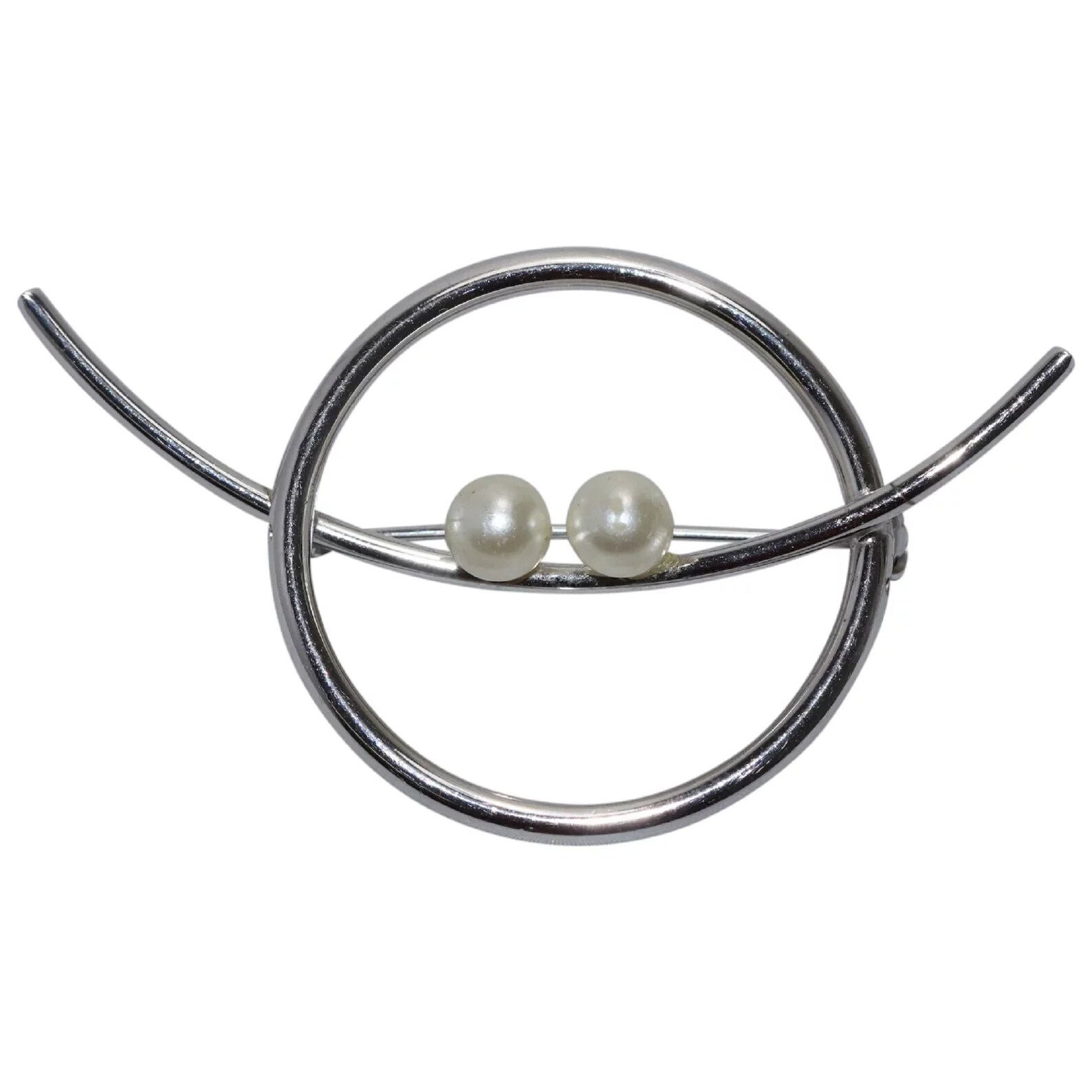 Sterling Silver Pearls Brooch - Etsy UK