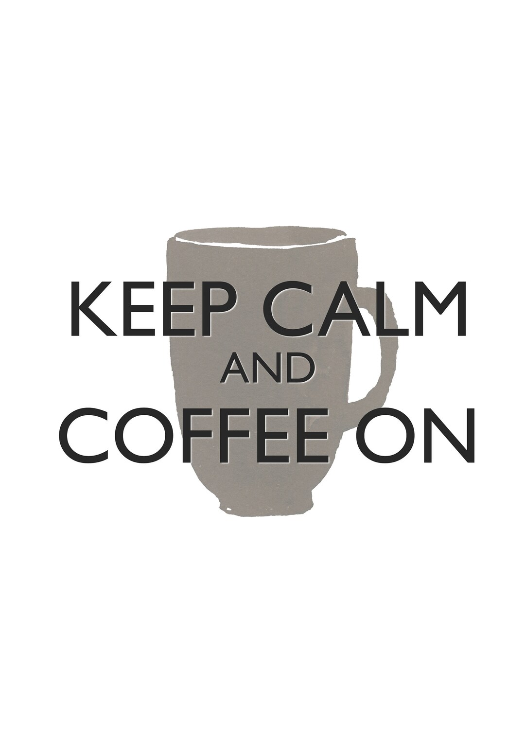 Keep Calm and Coffee on Mug Style - Etsy