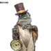 Frog Figurine With Clock 18, Green Frog Sculpture With Quartz Mechanizm ...