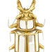 Beetle Wall Decor 14"x6", Golden Wall Decoration, Living Room Gift ...