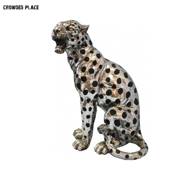 Big Leopard Figurine Animal Statue Leopard Sculpture Animal - Etsy