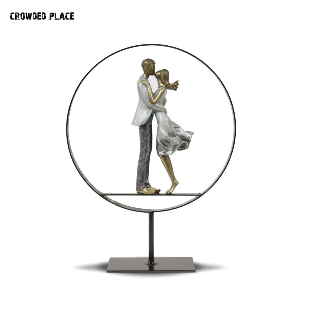 Couple in Love Sculpture, Romantic Figure Decor, Gift for Lovers ...