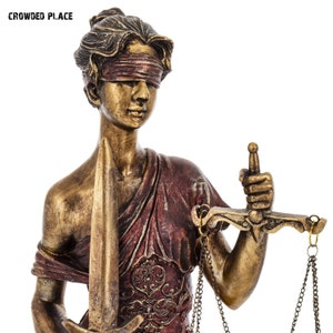 Goddess of Justice Bust Statue, Bust Sculpture Themis Figurine, Lady ...