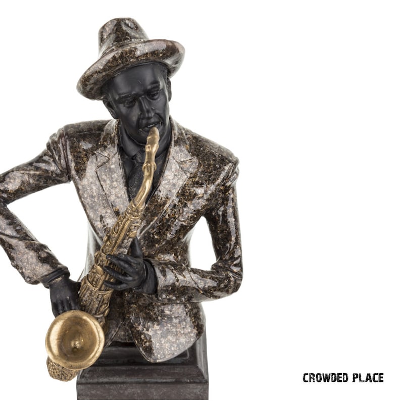 14 Saxophone Musician Statute Sax Player Sculpture | Etsy