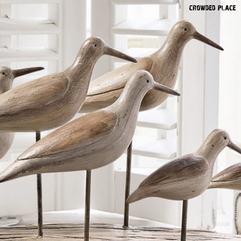 Seagull Sculpture Figurine Bird Statue for Home Handmade - Etsy