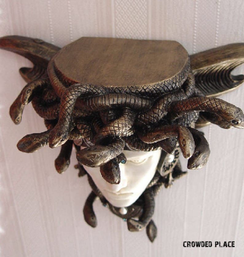 Medusa Sculpture for Wall 10x9 Medusa Wall Decor - Etsy