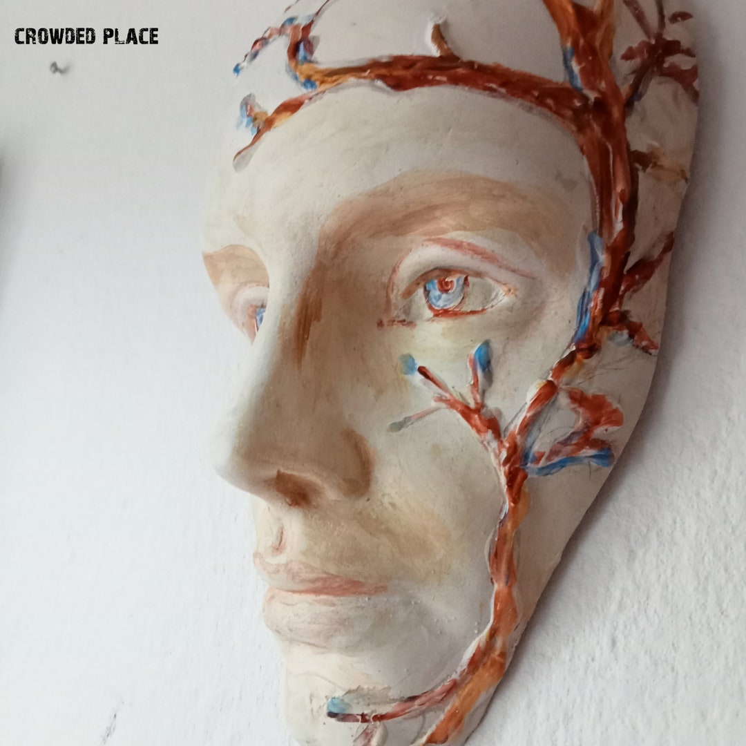 Plaster Mask for the Wall 9.25 Men Face Wall Art Face - Etsy