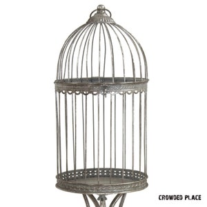 Large Metal Decorative Cage for Garden or Home Silver Cottage - Etsy