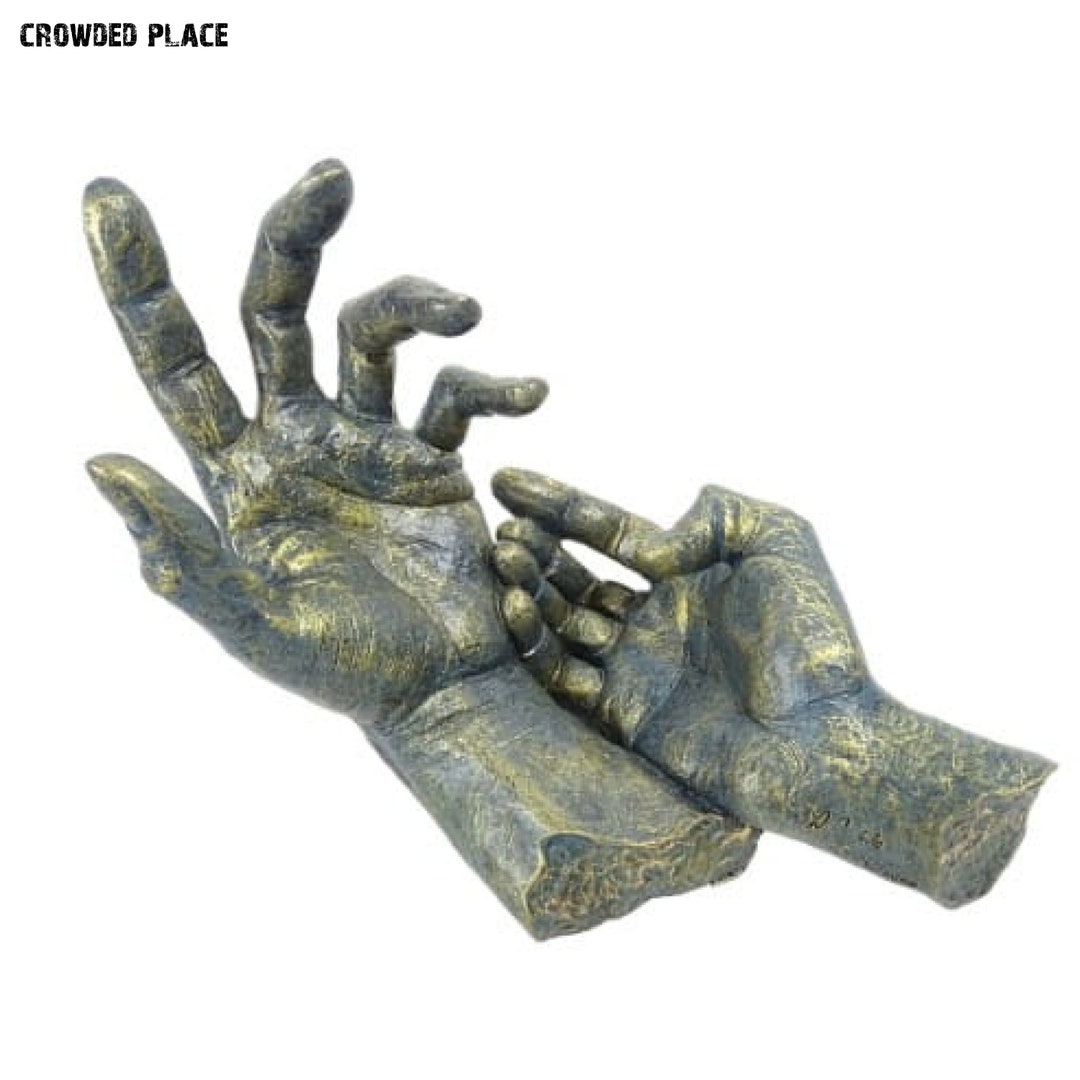 Hands Sculpture Two Hands Calcite Statue Office Desk - Etsy
