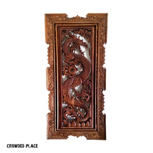 Dragon Wood Wall Decor 47 Large Wood Wall Art Wood | Etsy