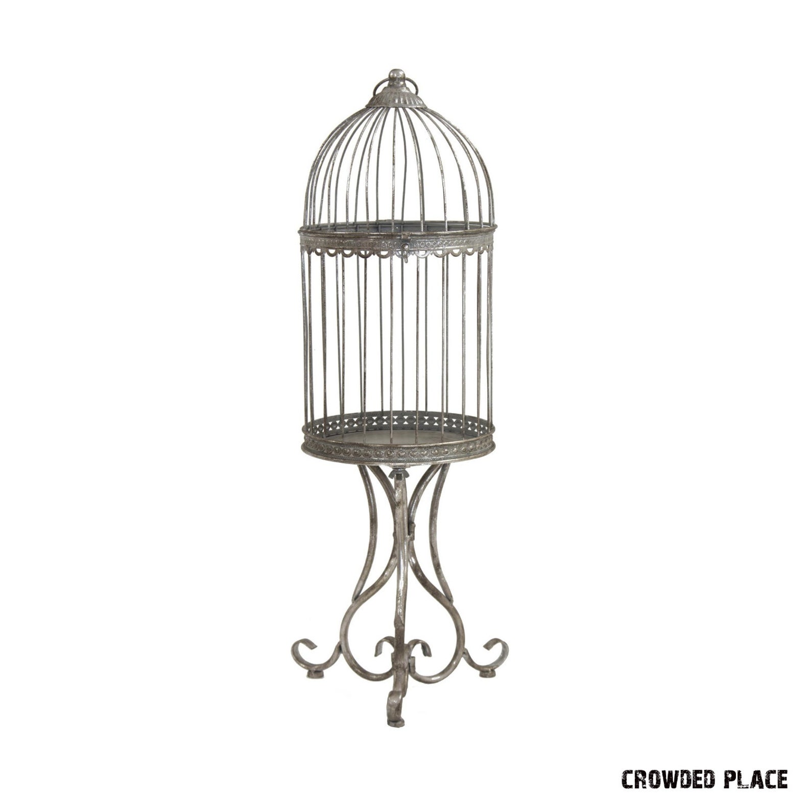 Large Metal Decorative Cage for Garden or Home Silver Cottage - Etsy