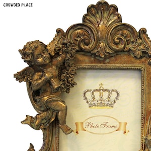 Unusual Palace Style Photo Frame With Angels, Richly Decorated Photo ...