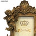 Unusual Palace Style Photo Frame With Angels, Richly Decorated Photo ...