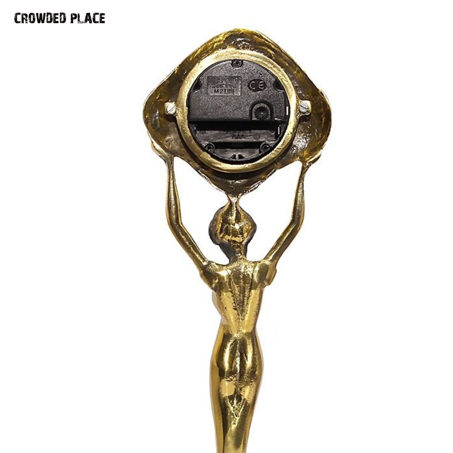 Brass Mantel Clock With Lady Brass Table Clock Statue - Etsy