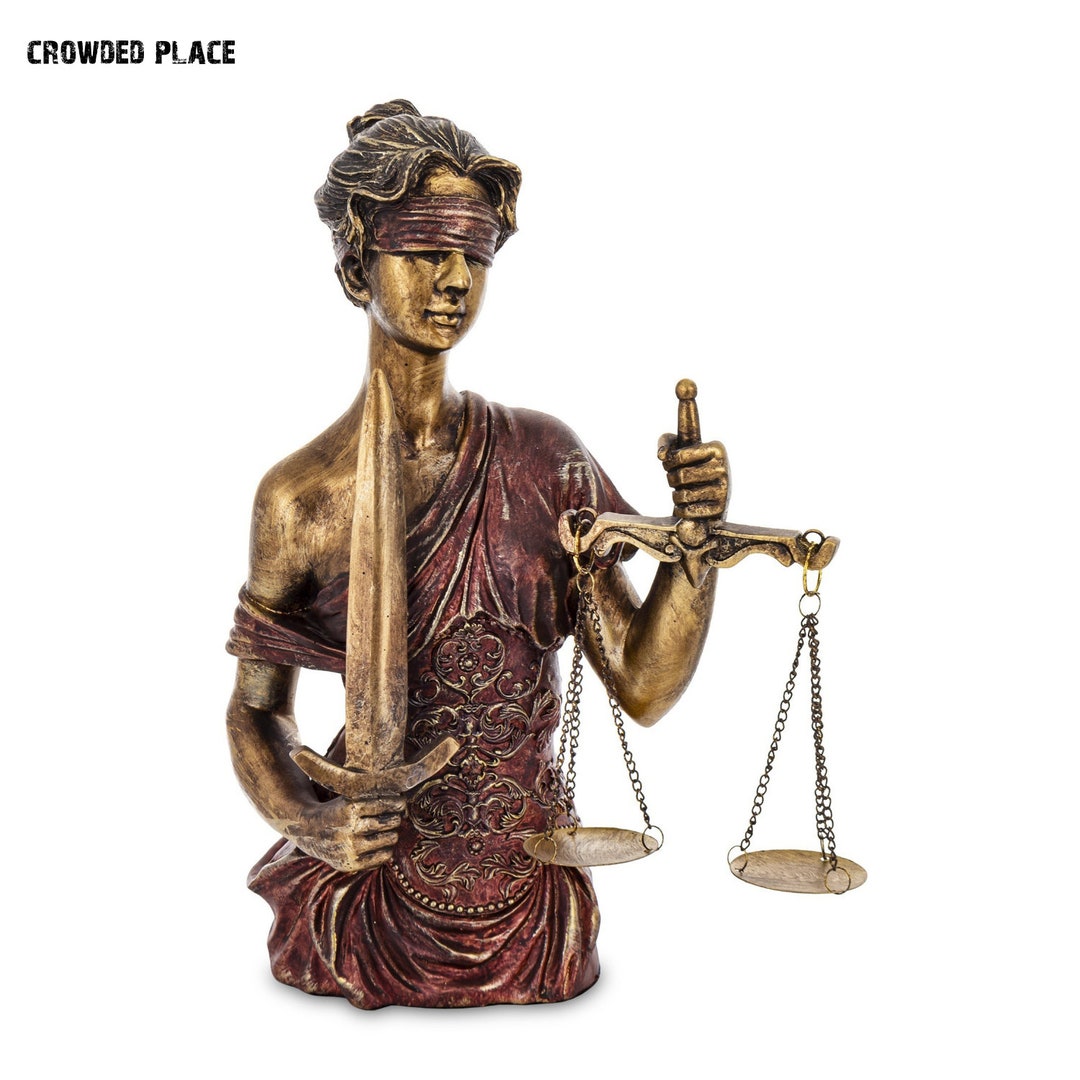 Goddess of Justice Bust Statue, Bust Sculpture Themis Figurine, Lady ...