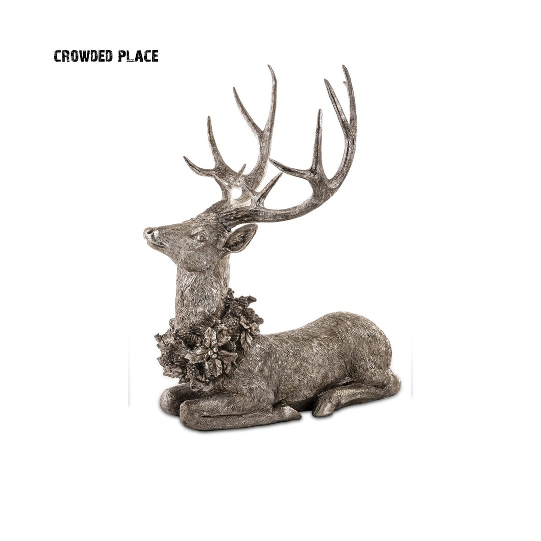 Vintage Style Deer Sculpture,beatyful Gold Deer, Deer Deco, Decoration ...