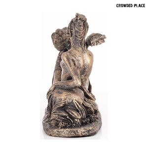 Romantic Leda and the Swan Statue, Bronze Finish Figurine, Classical ...