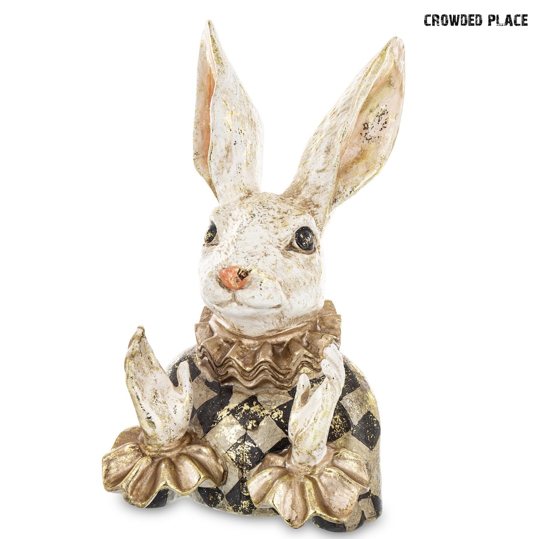 Vintage Harlequin Rabbit Figurine: Whimsical Home Decor - Etsy