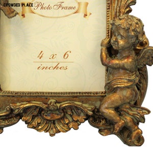 Unusual Palace Style Photo Frame With Angels, Richly Decorated Photo ...