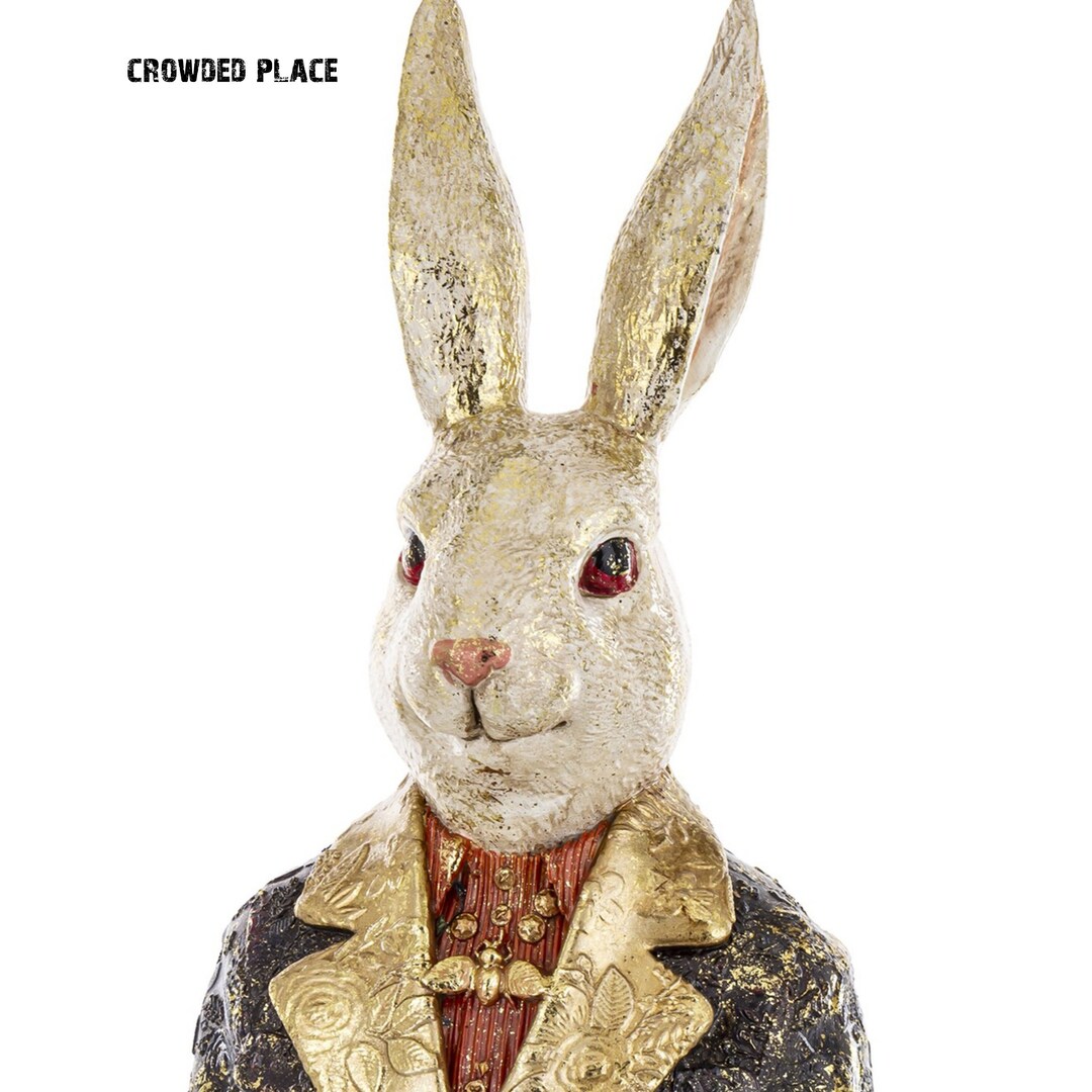 Rabbit Bust Figurine, Alice in Wonderland, Rabbit Ornament, Rabbit ...