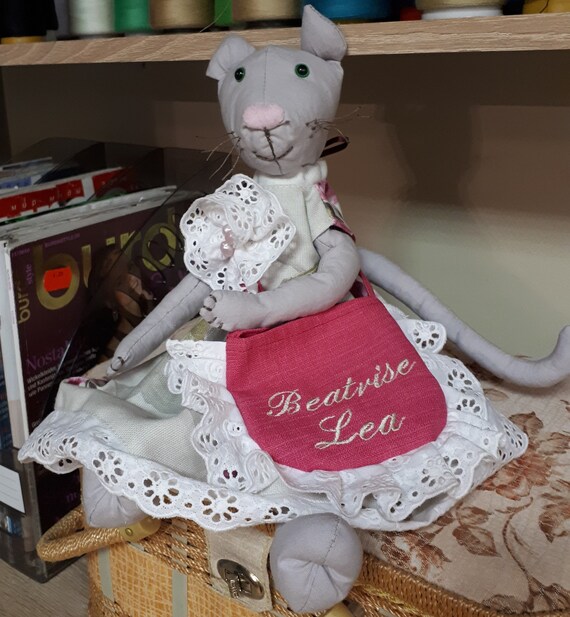 Handmade Linen Toy-cat Girl is an Ideal Birthday Gift Both for | Etsy