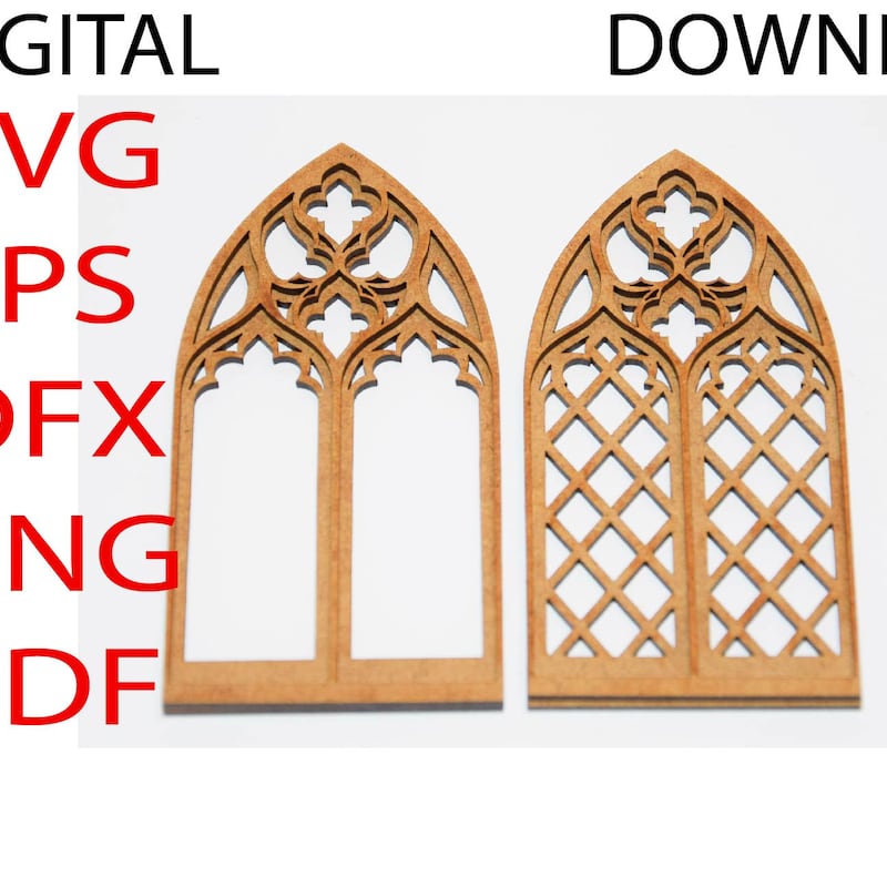 Gothic Window Svg - Etsy