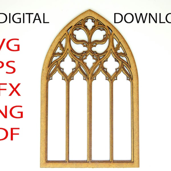 Gothic Window Svg - Etsy