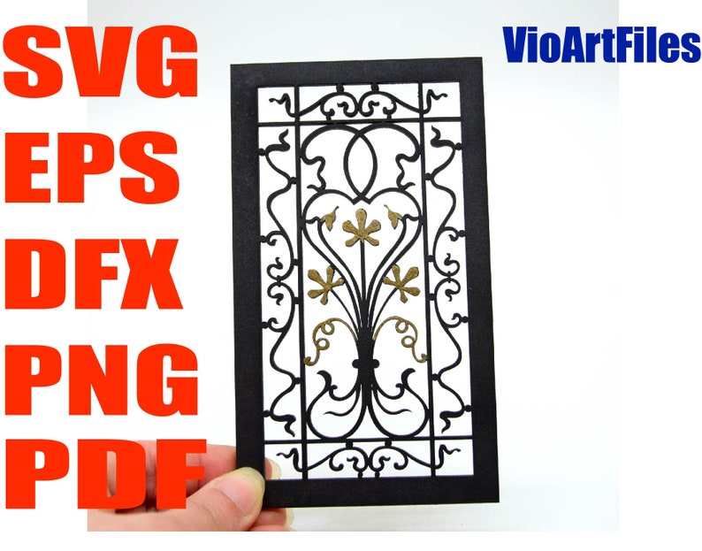 Window Grill Digital Svg Dxf Eps File Template Download Laser Cricut ...