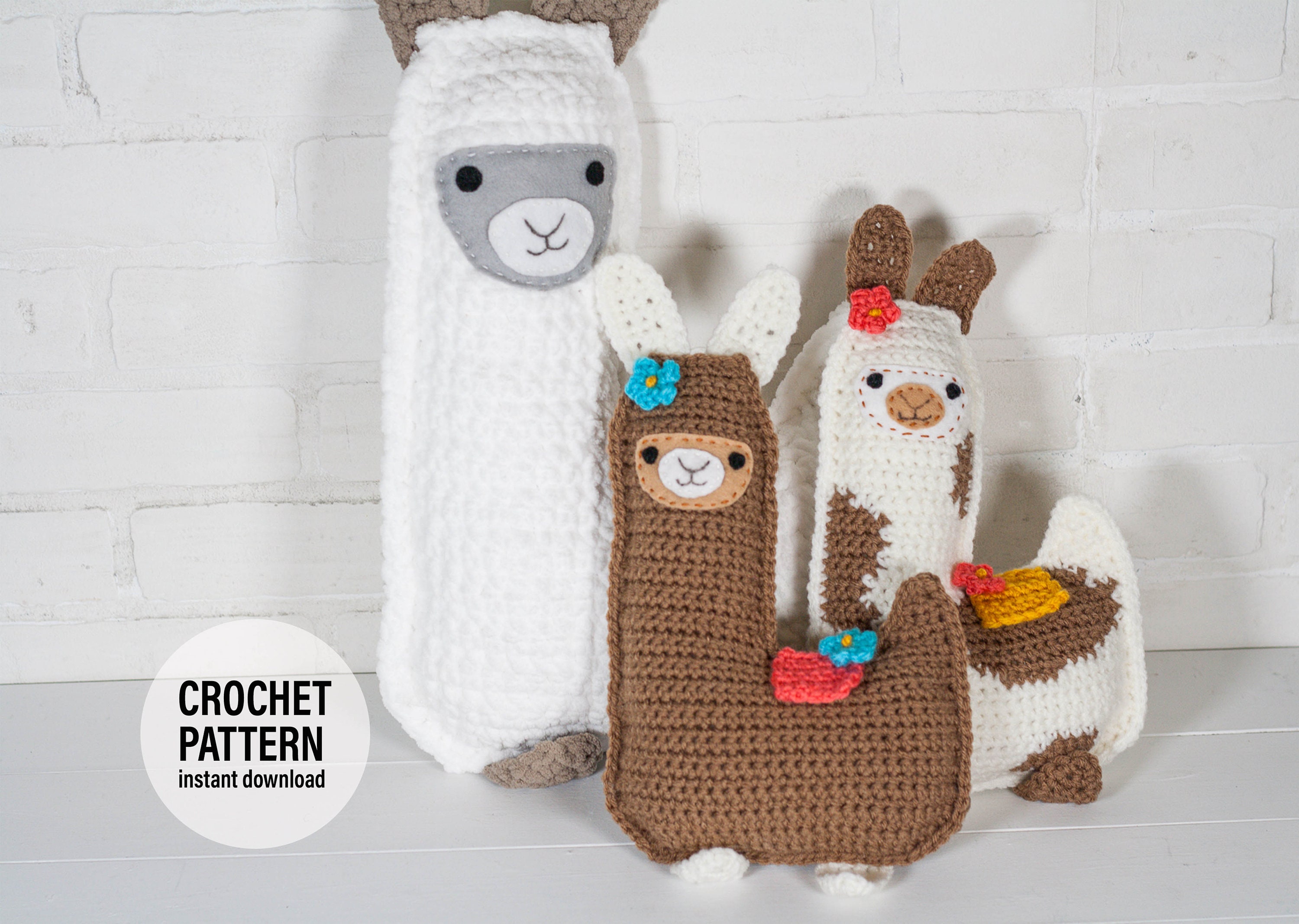 Crochet Mama Lllama Pattern, Crochet Llama Pattern , English PDF ...