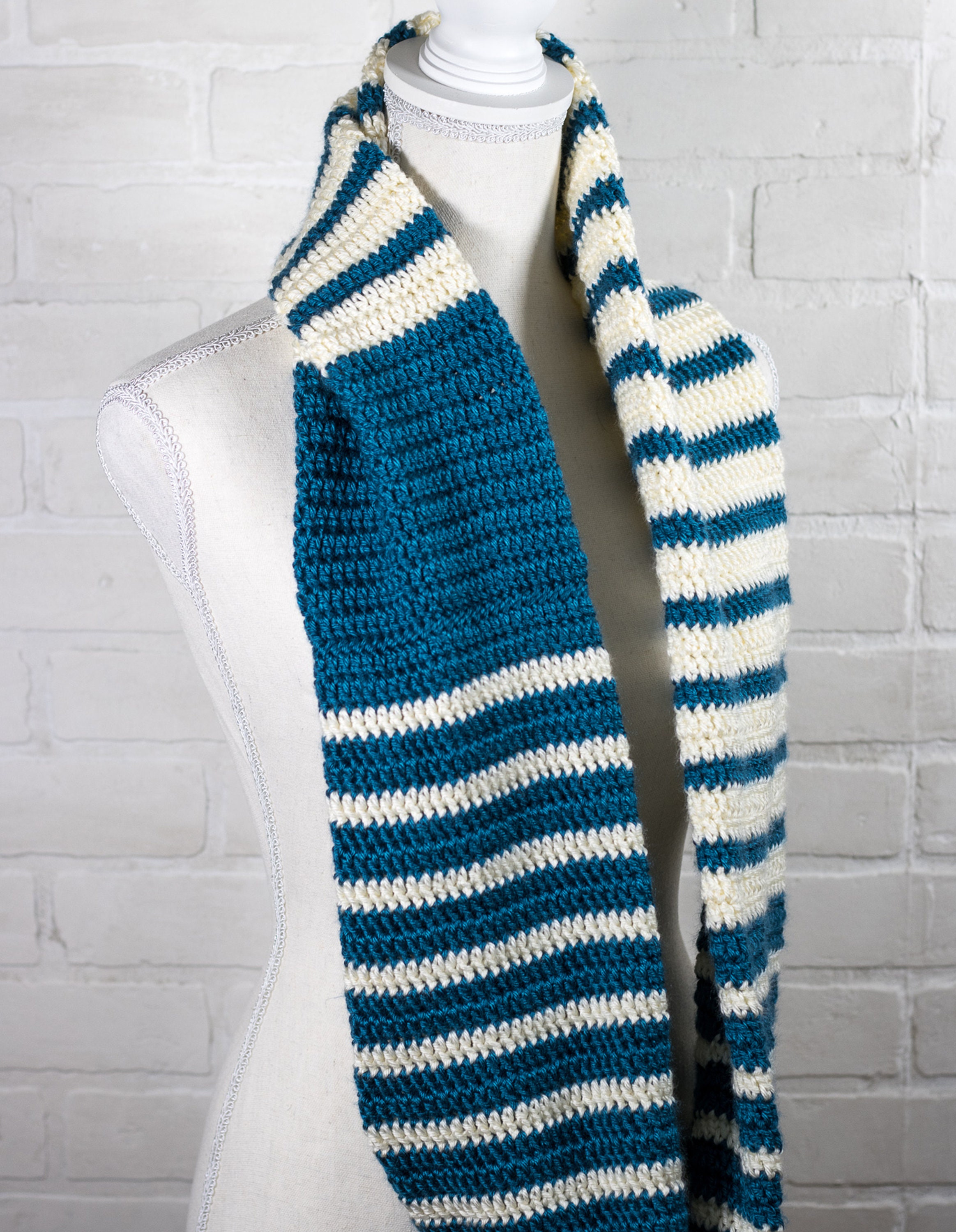 CROCHET PATTERN X Crochet Striped Scarf Pattern, English PDF Download ...