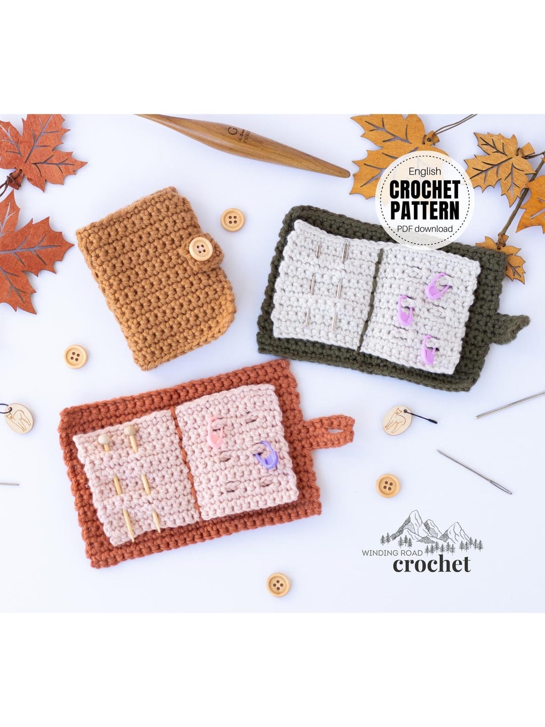 CROCHET PATTERN X Needle Book Case Pattern, English PDF Download, Link ...