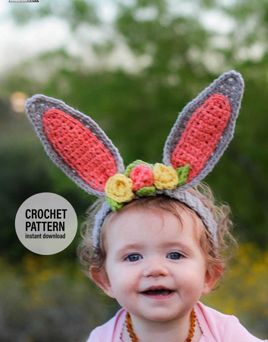 CROCHET PATTERN X Bunny Ears Headband X English PDF Pattern Only - Etsy