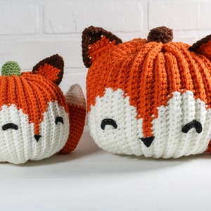 CROCHET PATTERN X Crochet Fox Pumpkin, English Written Pattern, PDF ...