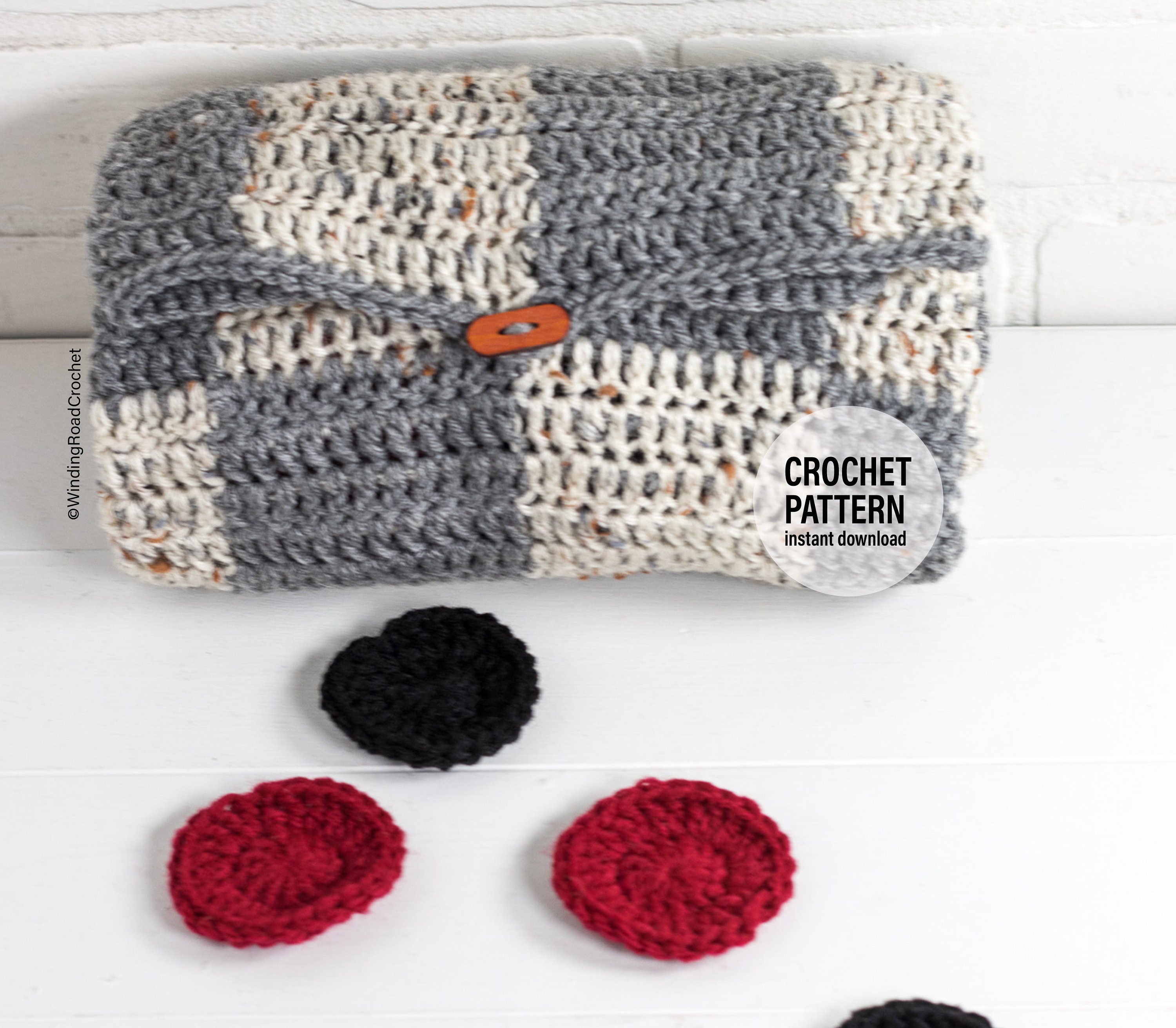 CROCHET PATTERN X Crochet Checkerboard Pattern English PDF - Etsy